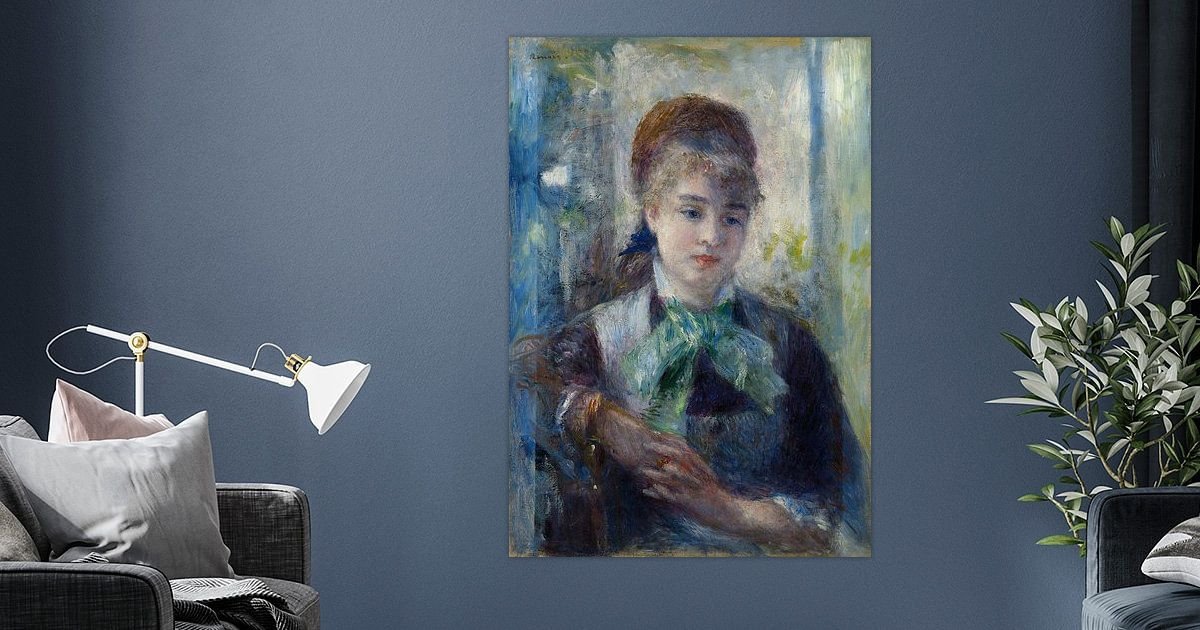 Portrait of Nini Lopez, Pierre-Auguste Renoir on canvas, poster, wallpaper and more